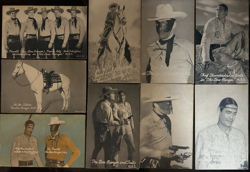 The Lone Ranger Lot of 9 VTG Arcade Cards, TV Western, USA | eBay