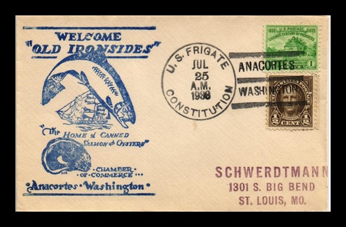 DR JIM STAMPS US COVER FRIGATE CONSTITUTION ANACORTES WASHNGTON NAVAL ...
