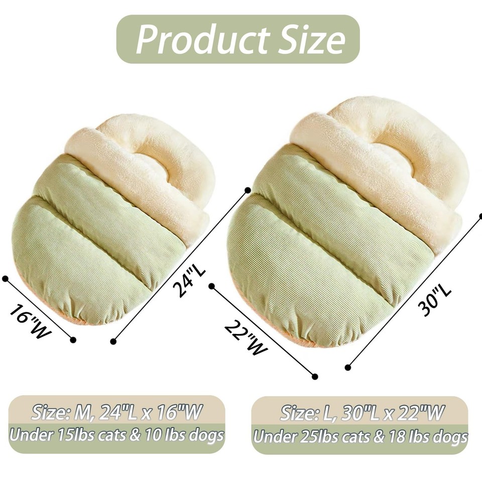 Cat Bed - Cat Cave Bed for Indoor Cats and Small Dogs Cute Slipper Cat ...