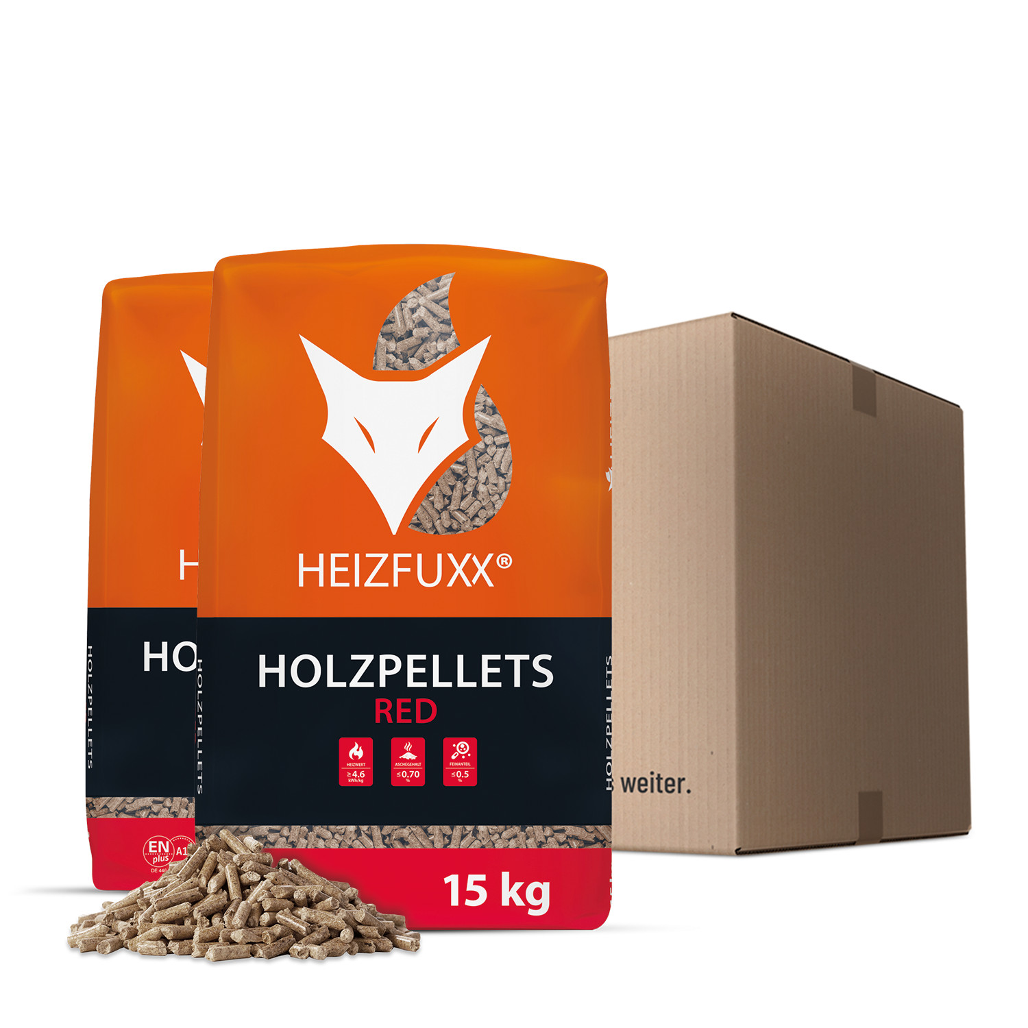 Holzpellets Hartholz Buche Eiche Sackware | Grelly Deutschland