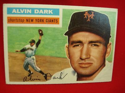 1956 TOPPS BASEBALL #148 ALVIN DARK - NEW YORK GIANTS - SHORTSTOP | eBay