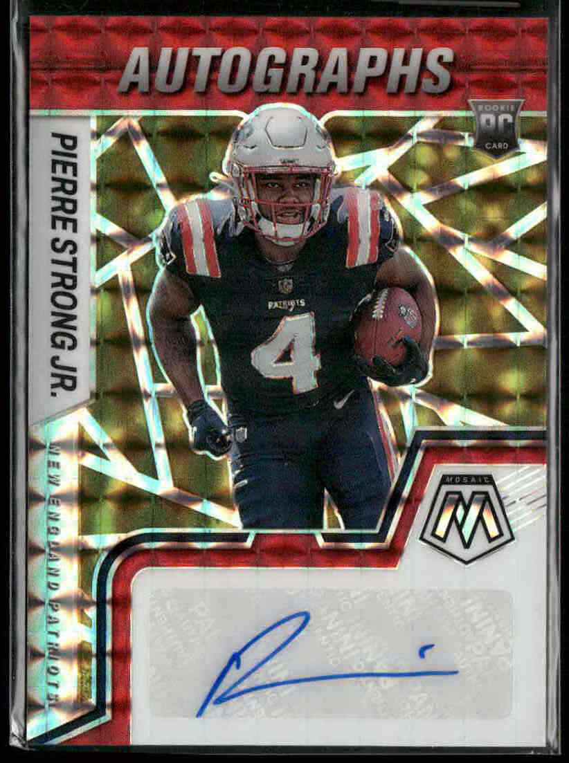 2022 Panini Mosaic - Rookie Autographs Mosaic Pierre Strong Jr. #RAM-PS ...