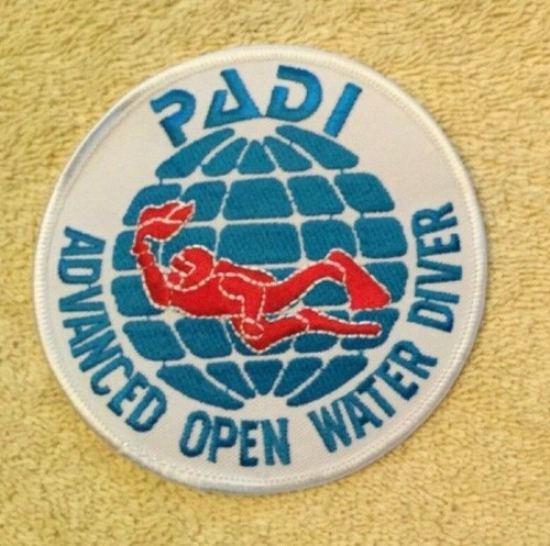 PADI ADVANCED OPEN WATER DIVER SCUBA PATCH - 1 PATCH --- | eBay
