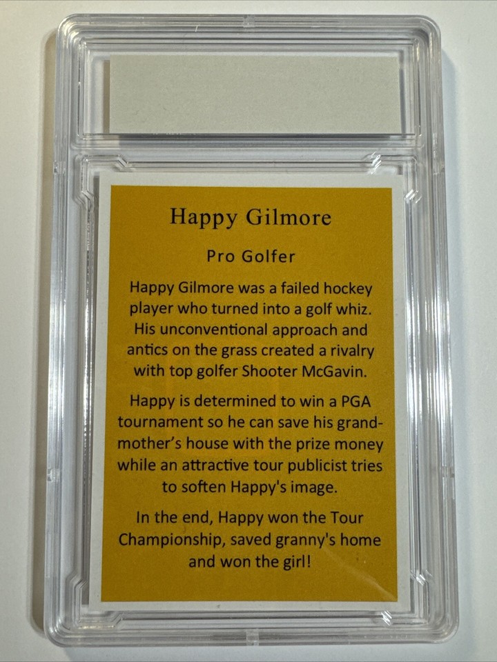 Happy Gilmore - Adam Sandler - Promo Card 🔥Awesome🔥 | eBay