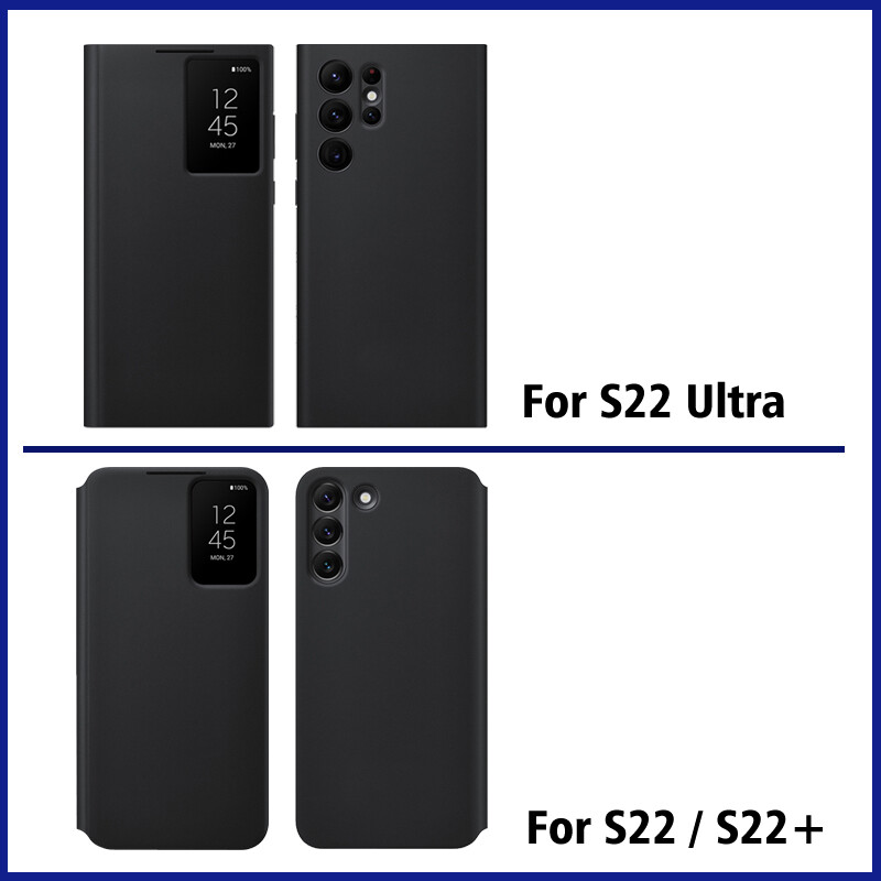 Samsung S22/S22+/S22Ultra Smart View Cover Mirror Flip Leather Case | eBay