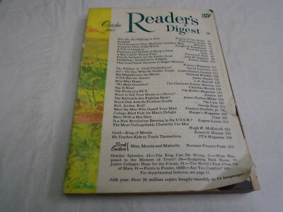 Reader's Digest Magazine October 1965 | eBay
