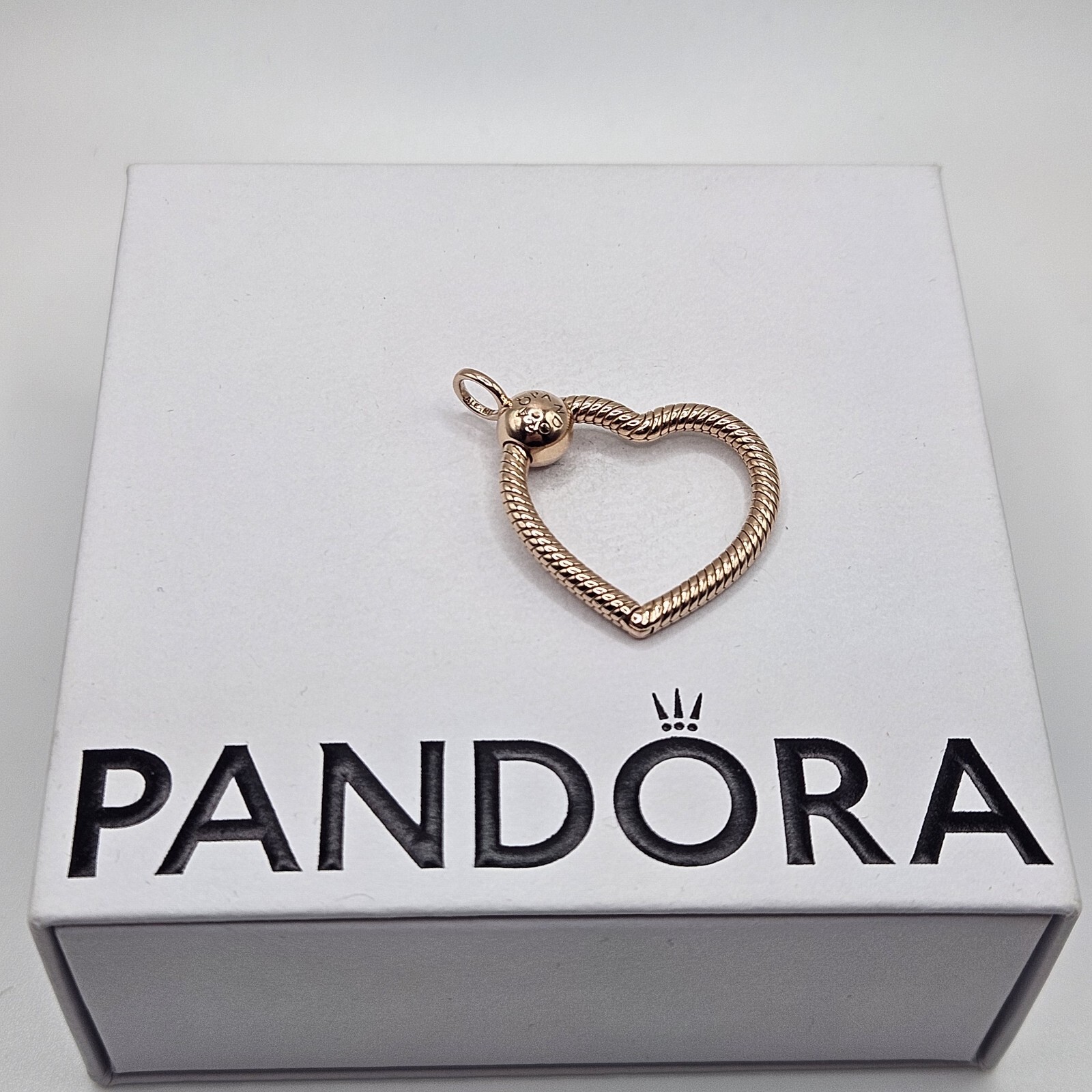 Genuine Pandora Moments Rose Gold Heart Charm Pendant… - Gem
