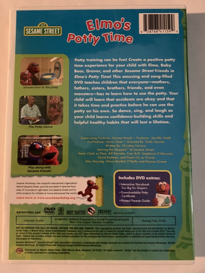 Sesame Street: Elmo's Potty Time (DVD, 2006) 828768411599| eBay