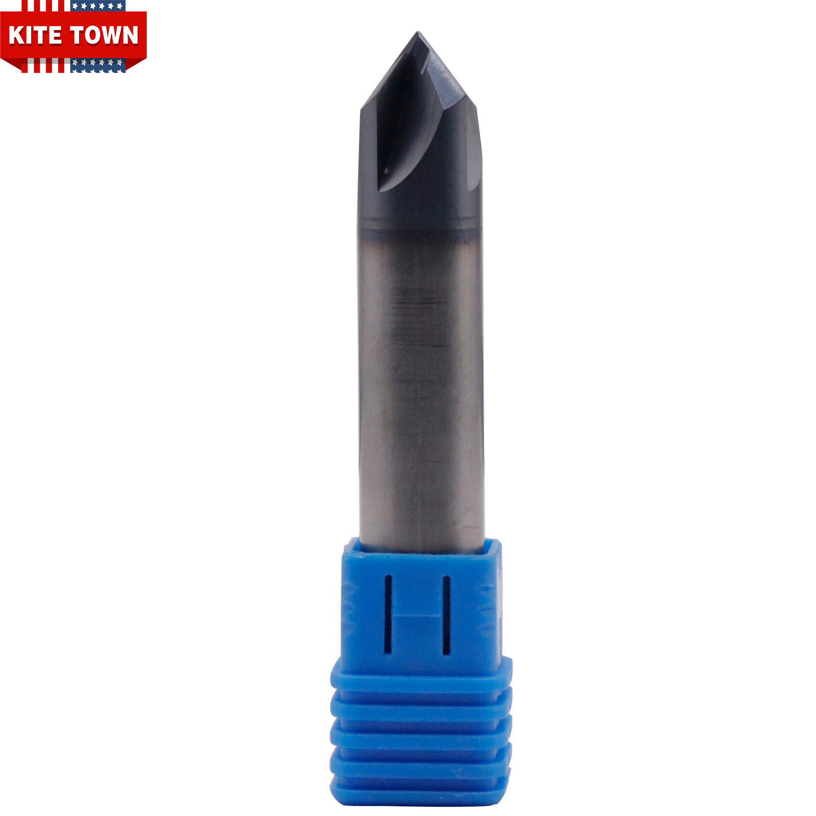 1/2" 4 Flute 90 Degree Solid Carbide Chamfer Mill - Double End - AlTiN ...