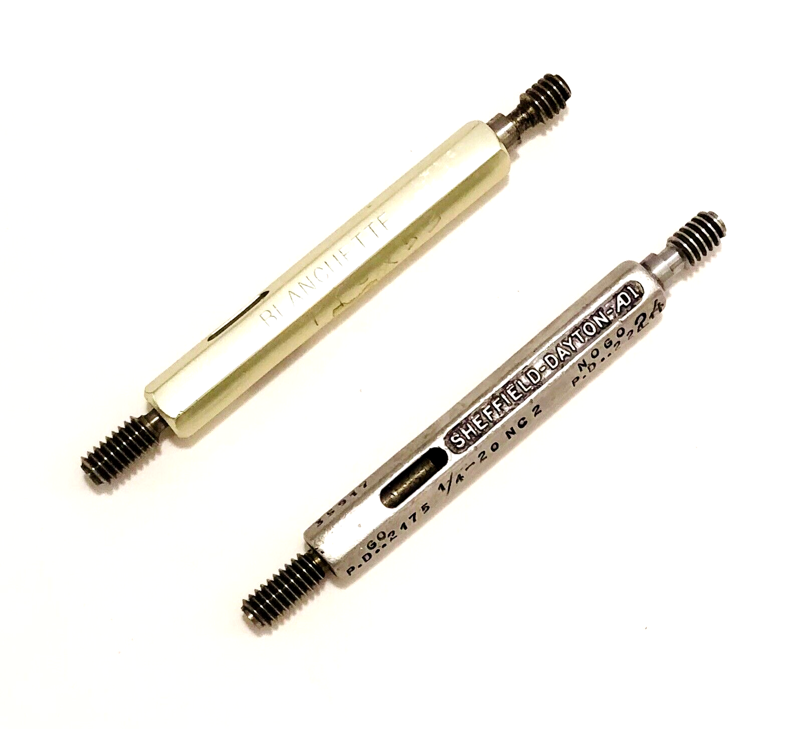 THREAD PLUG GAGE (1) 1/4-20 UNC-2B GO PD .2175 / NOGO .2224 (CHOOSE ONE ...