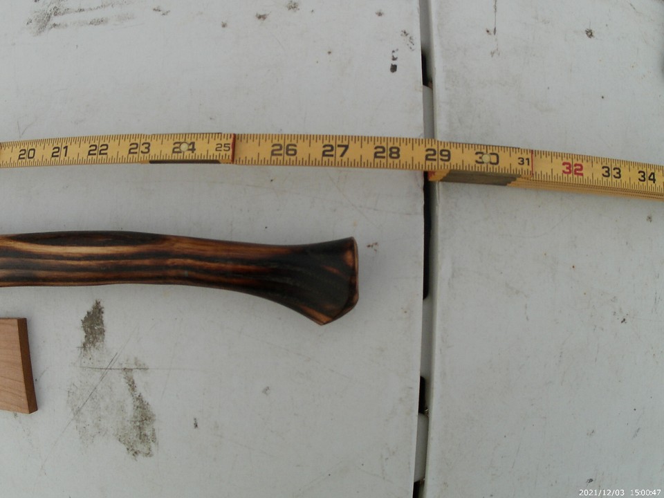 Vintage Vaughan Axe head and ash handle, DIY axe kit, single bit axe ...