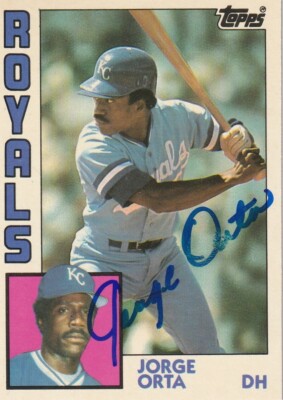 JORGE ORTA KANSAS CITY ROYALS SIGNED 1984 TOPPS TRADED CARD #88T | eBay