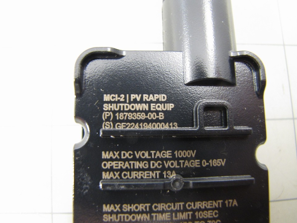 Tesla Mid Circuit Interrupter MCI-2 PV Rapid Shutdown 1879359-00-B NEW ...