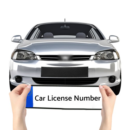 Invisible Adhesive Car License Plate Holder Auto Frameless Number Frame ...