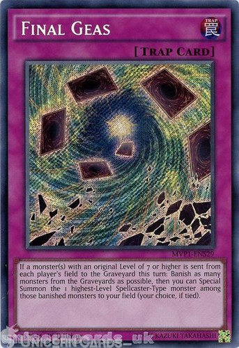 MVP1-ENS29 Final Geas Secret Rare 1st Edition Mint YuGiOh Card | eBay UK