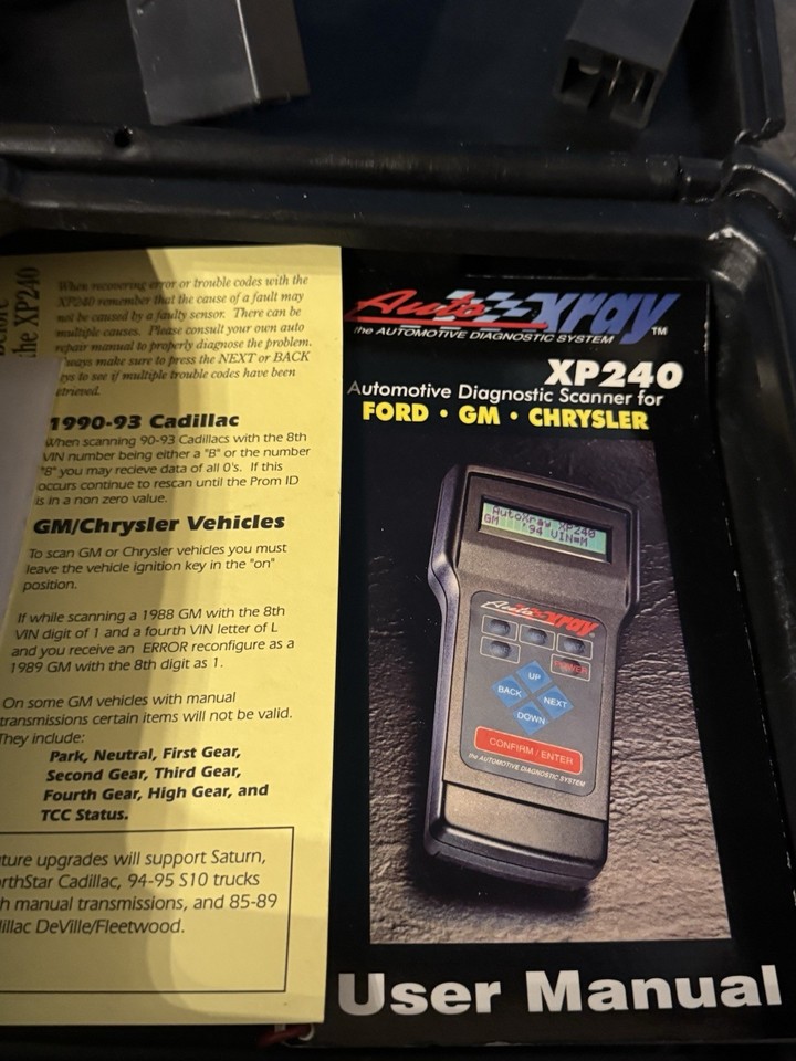 Auto XRay XP240 Automotive Diagnostic Scanner Ford Chrysler untested as ...