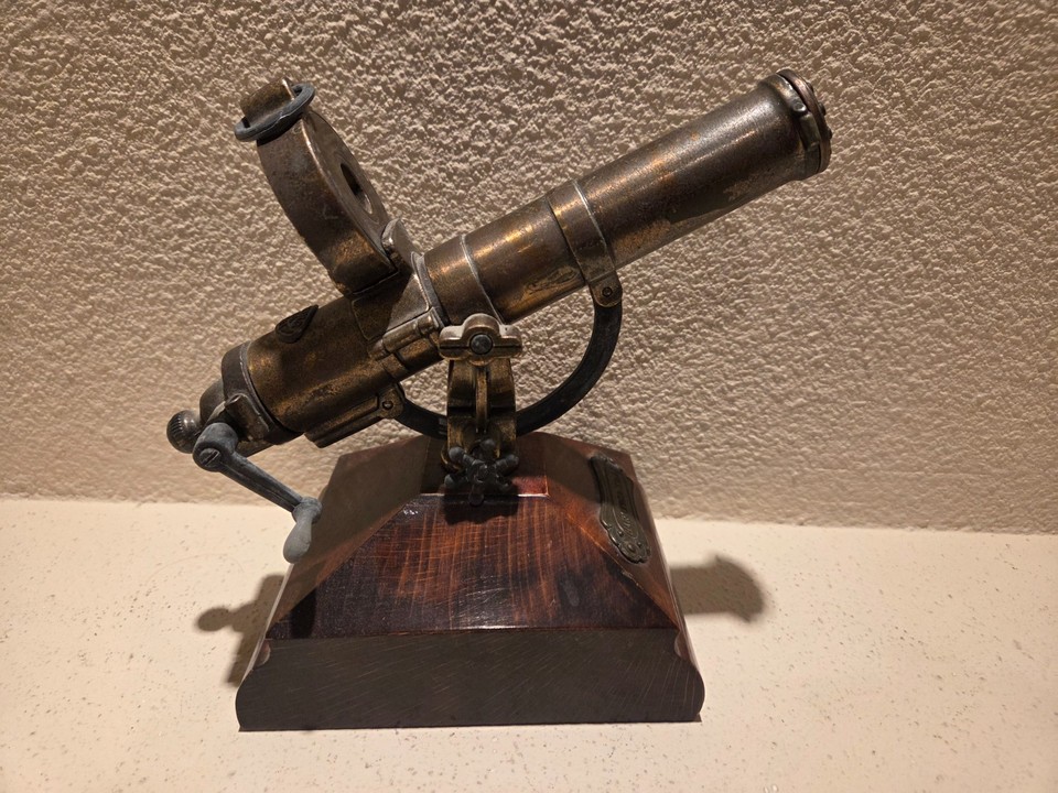Vintage Gatling Gun - Brass, Wood & Metal Replica 1883 Gatling Gun with ...