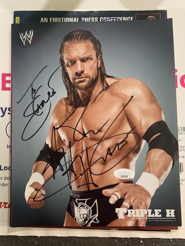 TRIPLE H Original Promo Photo HHH 8x10in WWE Signed AUTOGRAPHED ...