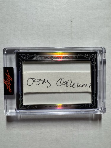 Ozzy Osbourne 2016 Leaf Cut Signature Edition Signed Auto Autograph Pop ...