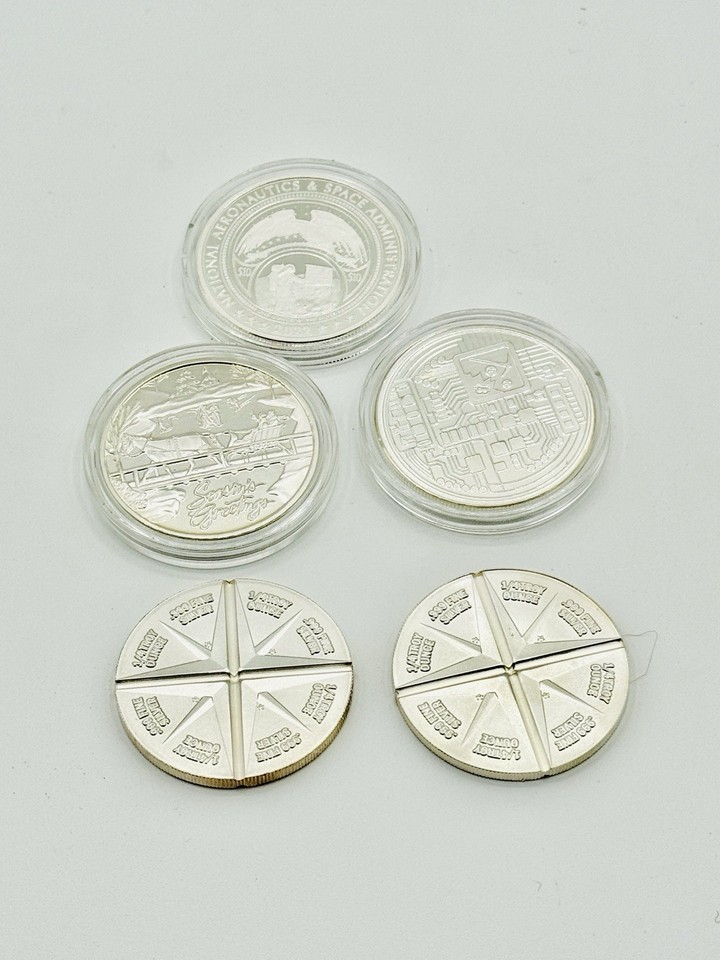 (5) 1 oz Silver Round - Various Mints (Lot of 5)- .999 Fine Silver | eBay