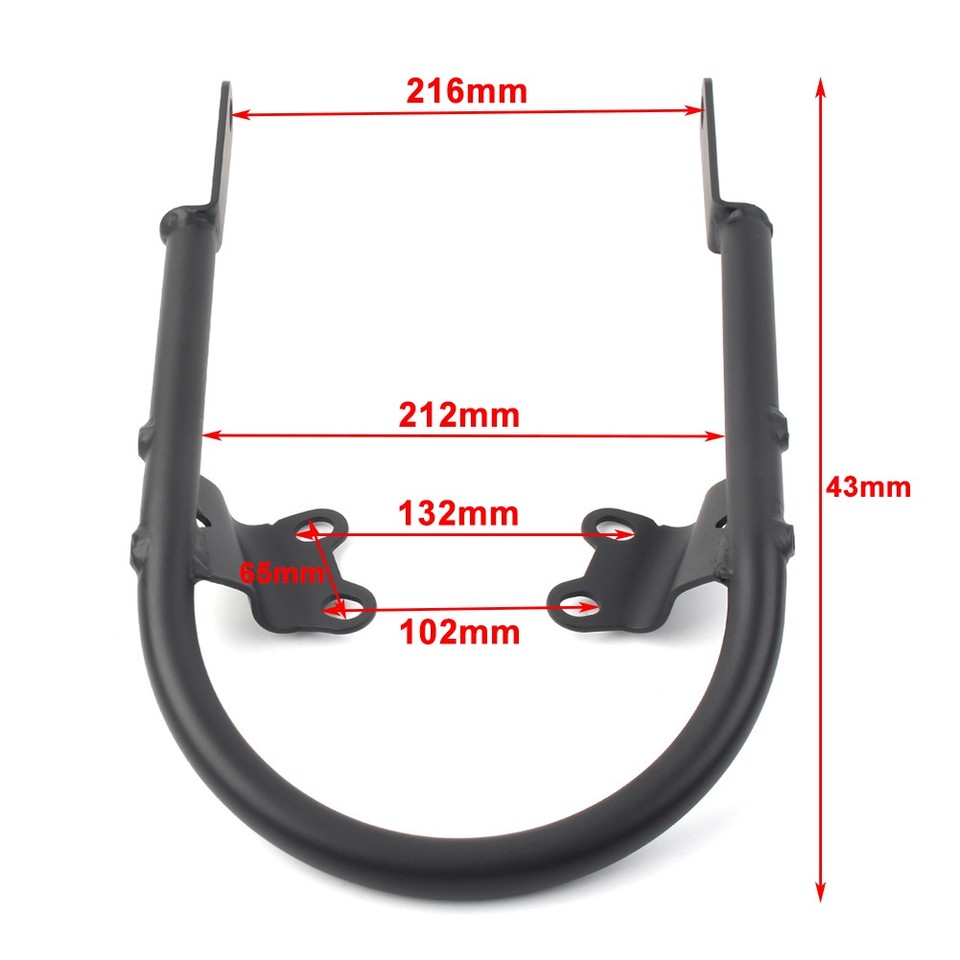 For Street Scrambler 2017-2021 Rear Passenger Grab Rail & Rack Mount ...
