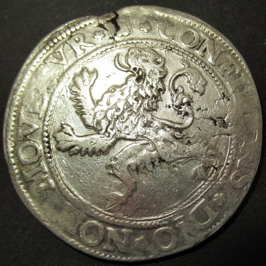 First Silver Dollar 1576 Dutch Colonial Holland mint 450 years old ...