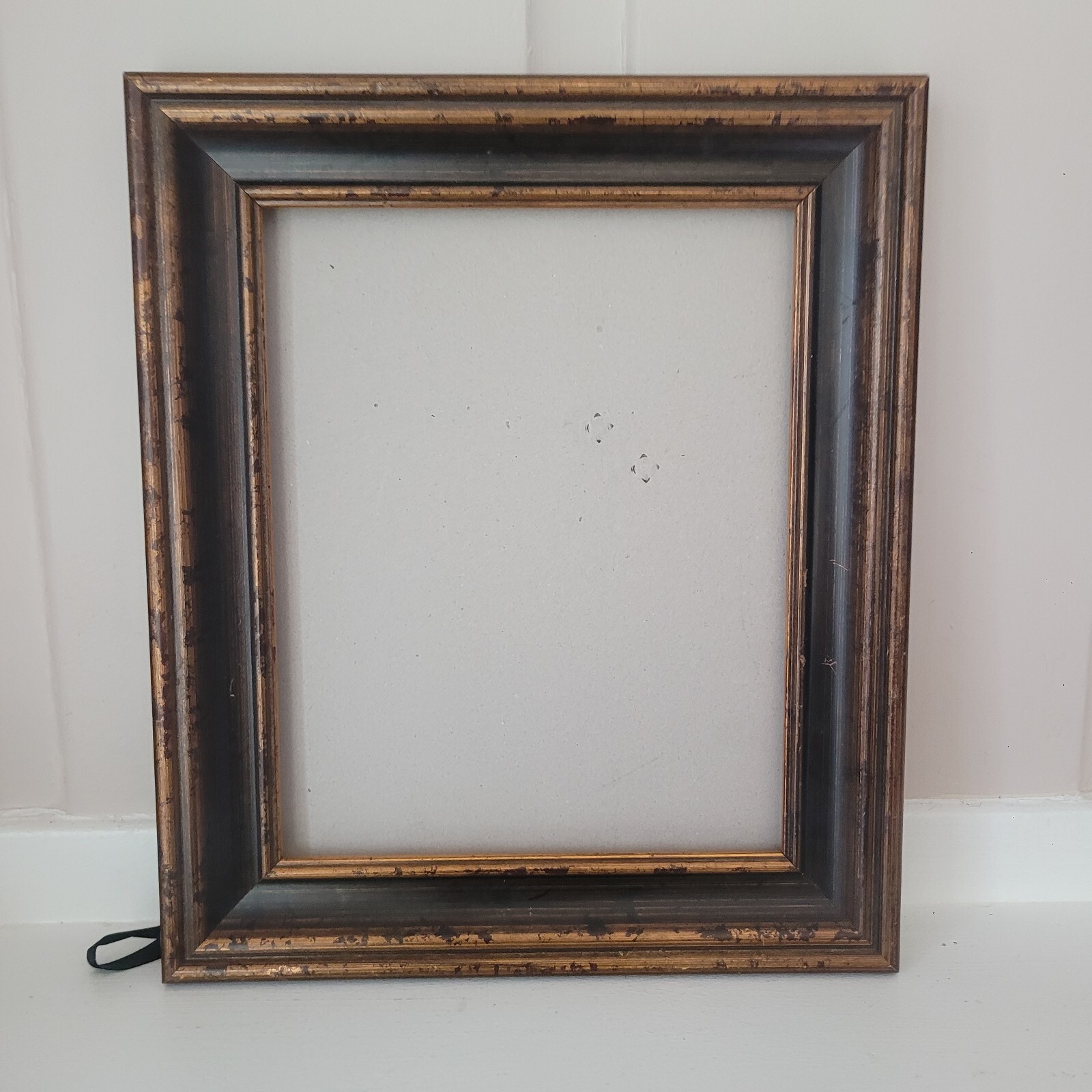 Two Tone Gold Brown Painted Wood Picture Photo Frame 11x13" for 8x10 No ...