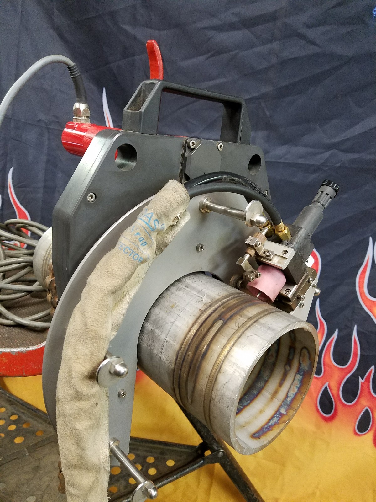 Astro Arc Polysoude 4.5" tube / 4" pipe weldhead for orbital tig ...