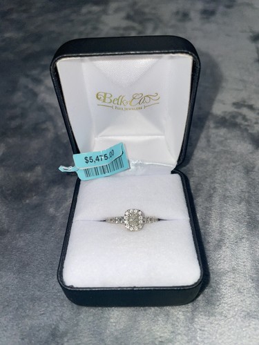 EFFY 14K White & Rose Gold $5k Diamond Ring 0.67g Size 7 Oval 14KT ...