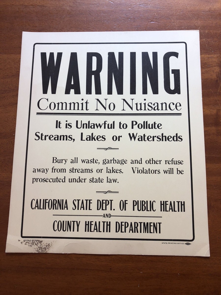 Dept Health Warning Signs