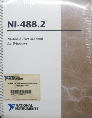 NI-488.2 User Manual for Windows / DVD | eBay