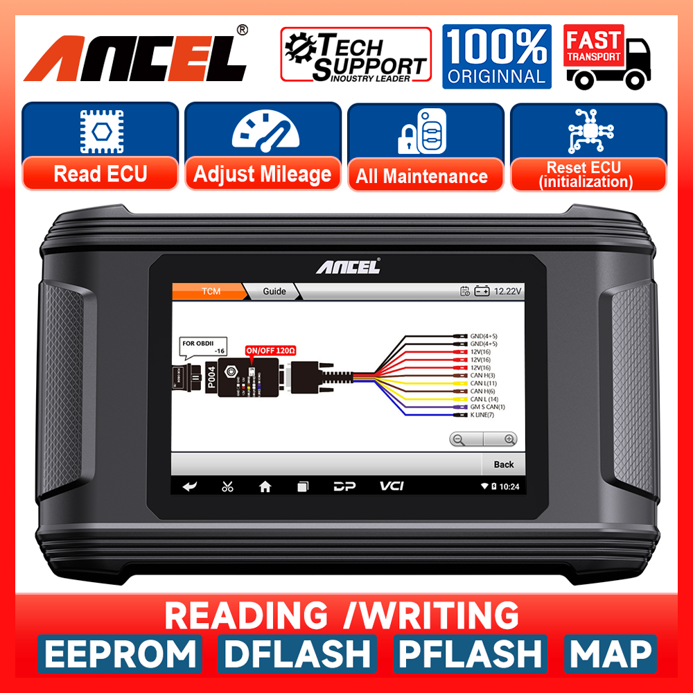 ANCEL EC500 ECM ECU Flashing Clone Diagnostic Tool Read Write Reset EEPROM OBD2 | eBay