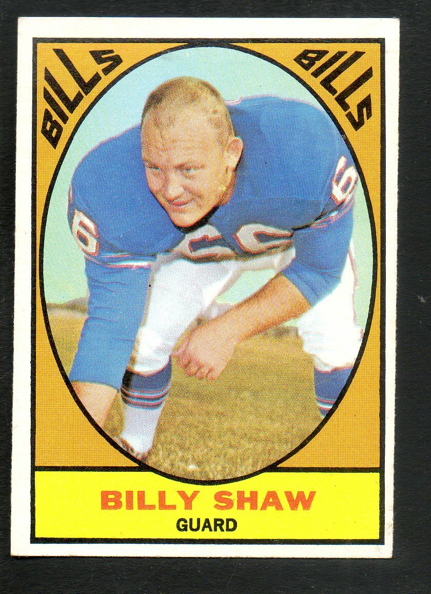 1967 Topps Football Card #28 Billy Shaw-Buffalo Bills Ex Mint Card | eBay