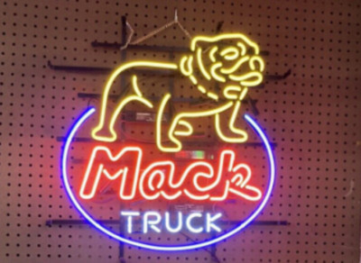 24"x20" Mack Truck Neon Sign Lamp Light Visual Man Cave Poster Beer ...