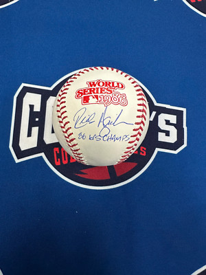 Rick Aguilera Autographed 1986 World Series Baseball with 86 WS Champs ...