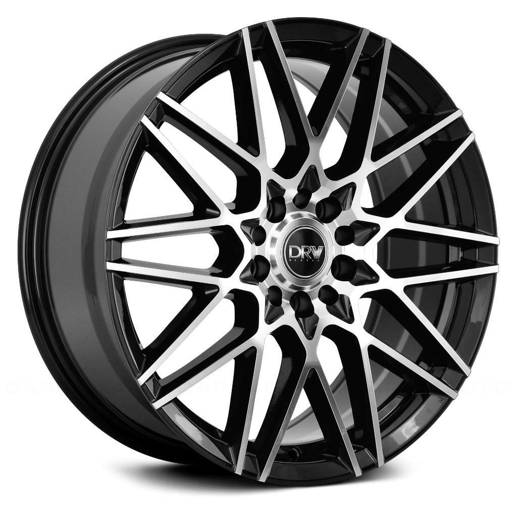 17 inch 17x7 Diablo Tuner D17 Black Machined wheels rims 4x4.25 4x108 ...