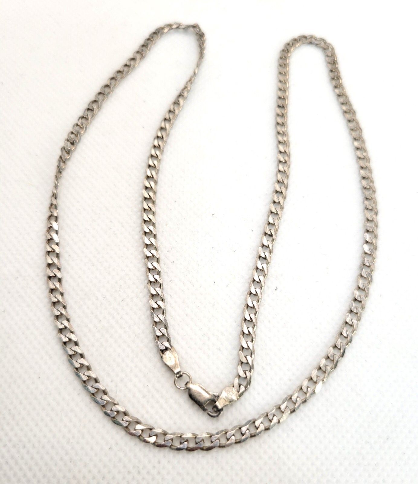 Vintage Italian Cuban Link Chain Necklace 925 Sterlin… - Gem