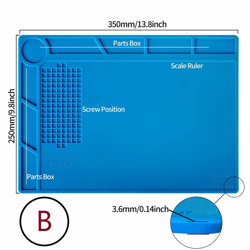 Phone Repair Screen Opening Tool Kit Screwdriver Silicone Pad for ...