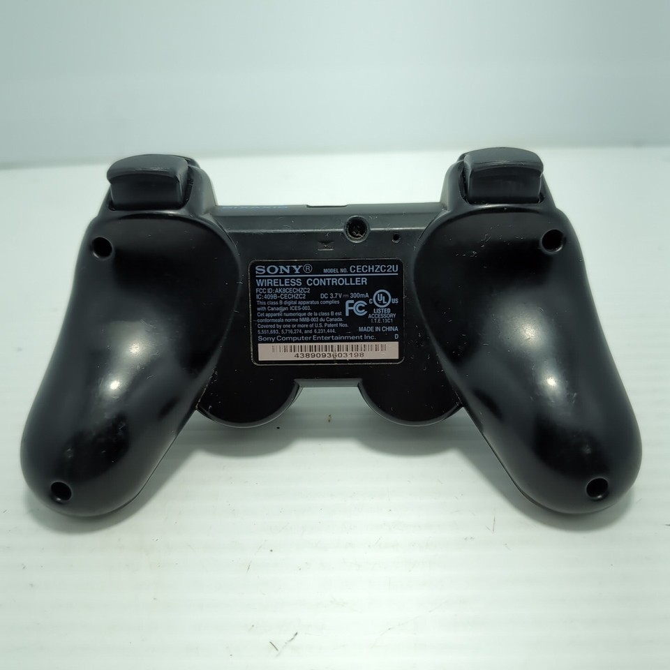 Sony PlayStation 3 PS3 Dualshock Wireless Controller #CECHZC2U Black ...