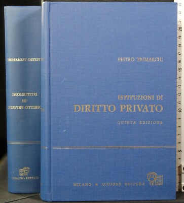 ISTITUZIONI DI DIRITTO PRIVATO. PIETRO TRIMARCHI. GIUFFRÈ. | eBay