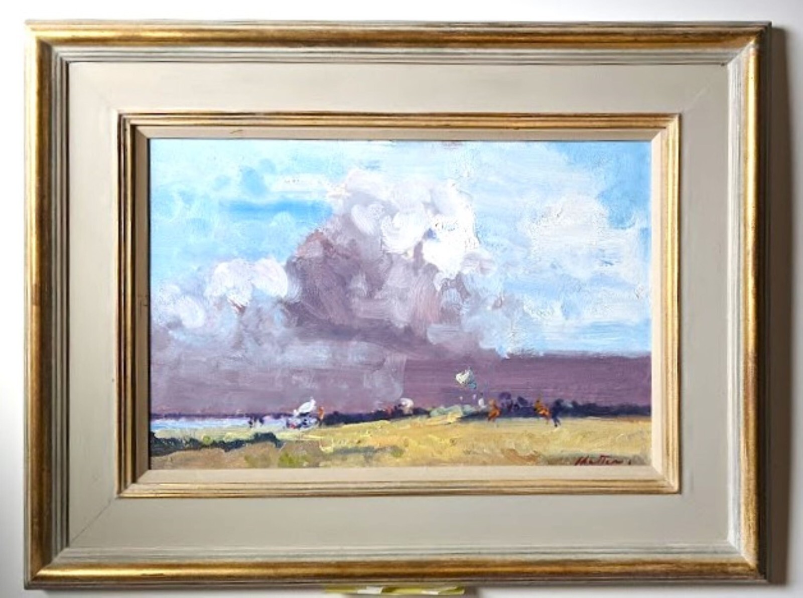Geoffrey Chatten (b 1938) - 'Southwold Beach' - Oil on board | eBay UK