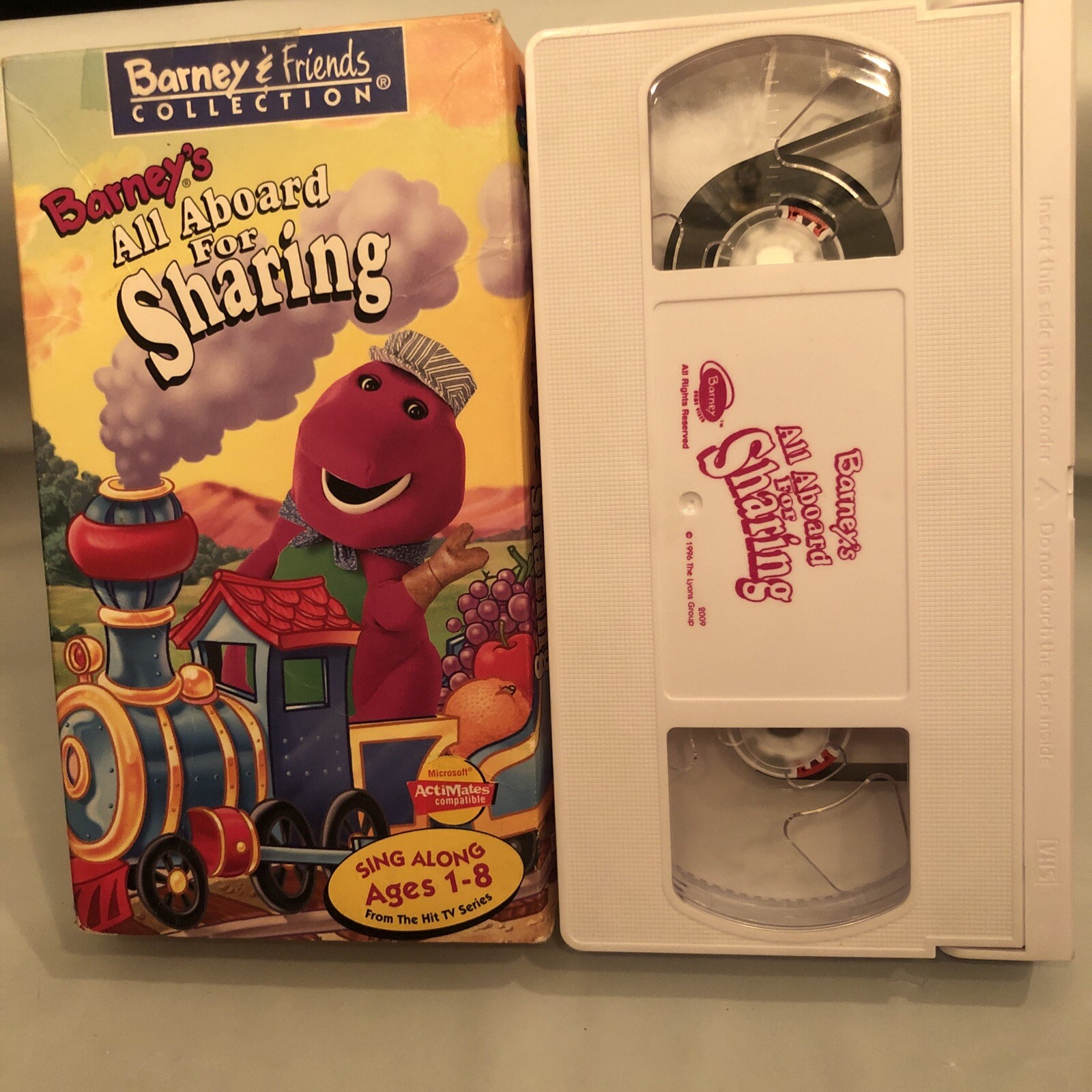 Barney - Barneys All Aboard for Sharing (VHS, 1996) 45986020093| eBay