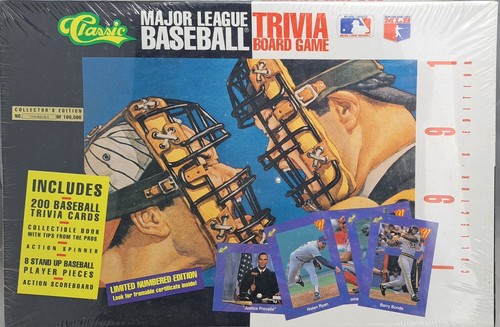 MAJOR LEAGUE BASEBALL TRIVIA BOARD GAME (1991 Classic) -- SEALED ...