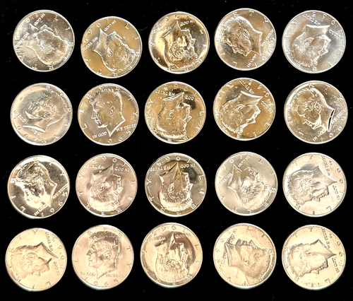 Roll (20) 1965 Special Mint Set, SMS Kennedy Halfs, Brilliant Uncirc ...