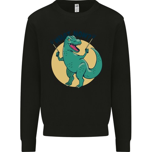 T-Rex What Now Funny Dinosaur Mens Sweatshirt Jumper | eBay