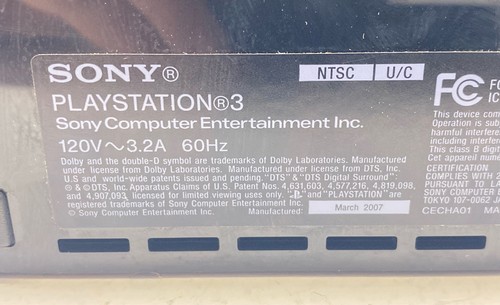 Sony Playstation 3 60GB CECHA01 Console - Black | eBay
