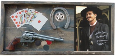 Old West Six Shooter Nonfiring Prop Gun Doc Holliday Collage 12 x 20 On ...