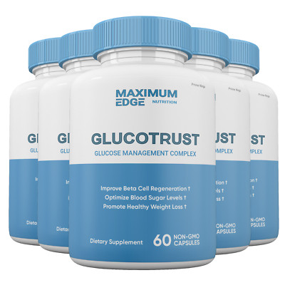 GLUCOTRUST Capsules, Glucotrust Blood Sugar Supplement Maximum Edge ...