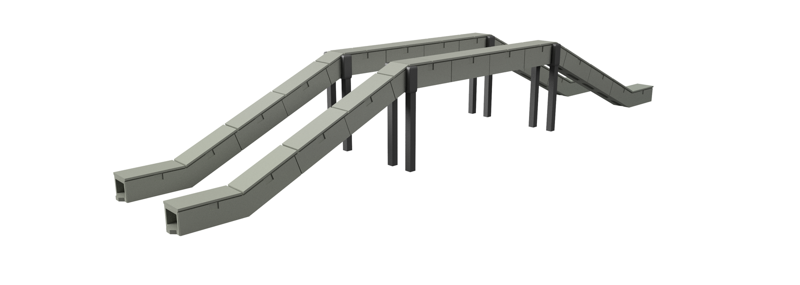 Concrete Cable Trough Trunking Raised Pack - OO Gauge (Pack Of 2) | eBay