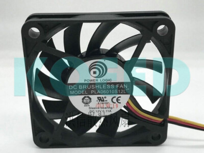 1 pcs POWER LOGIC Fan PLA06010S12L DC12V 6010 6CM 3 pin ultra-thin ...